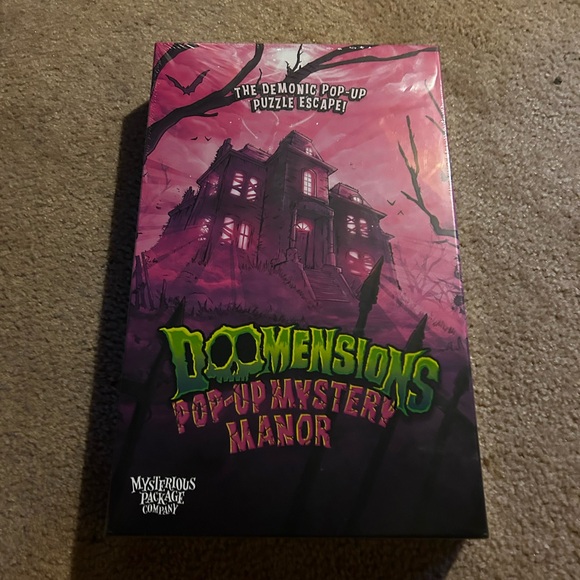 Games | Doomensions Popup Mystery Manor Escape Room Game Nwt Sealed ...